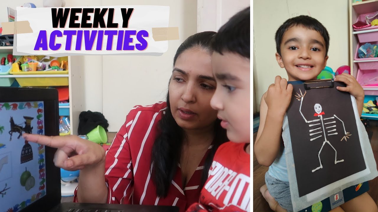 Weekly Learning Activities 4 to 5 year old kids | Home schooling ...