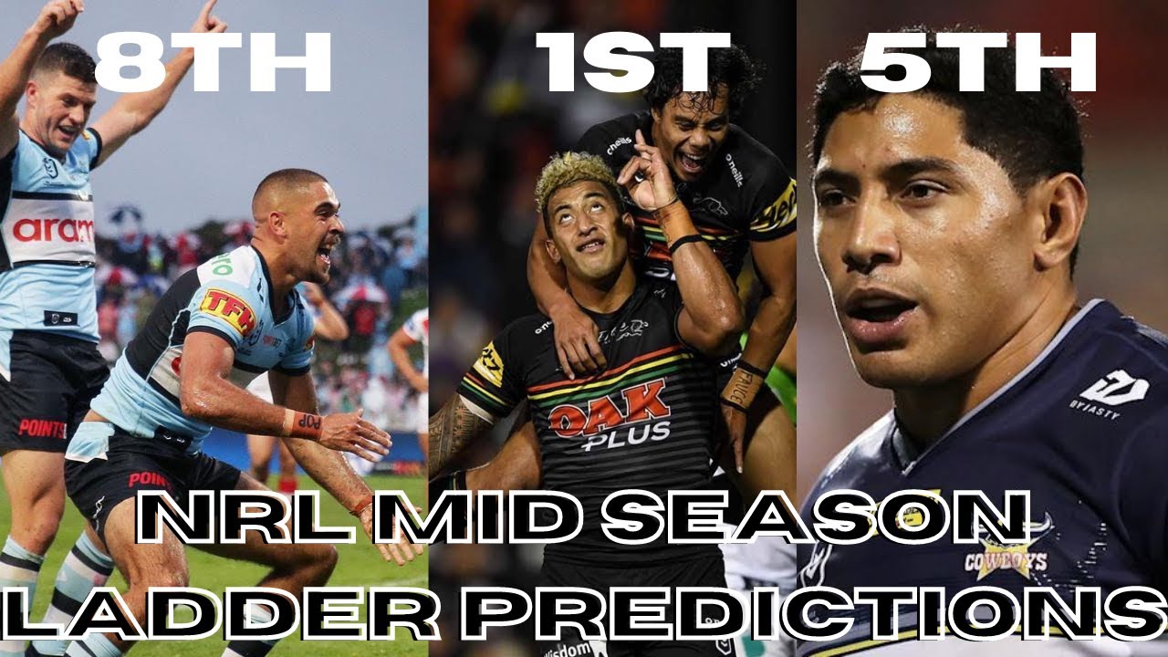 Official NRL 2021 Ladder Predictions (Mid Season Review) - YouTube