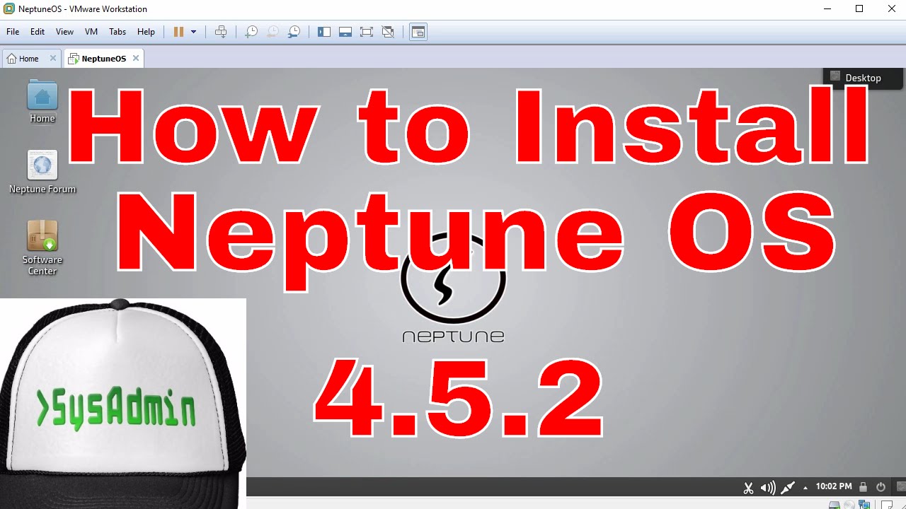 How to Install Neptune OS 4.5.2 Linux (Sep 2016) + VMware Tools on ...