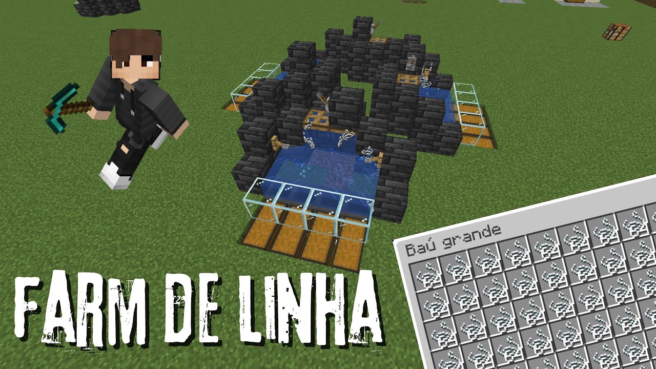 Como CONSTRUIR uma FARM DE LINHA ou STRING no Minecraft 1.21 (e ...