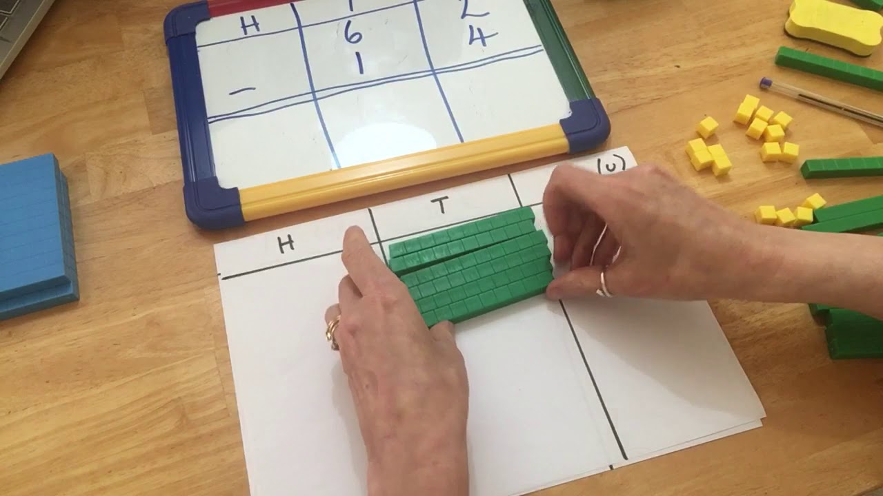 Written subtraction method - YouTube