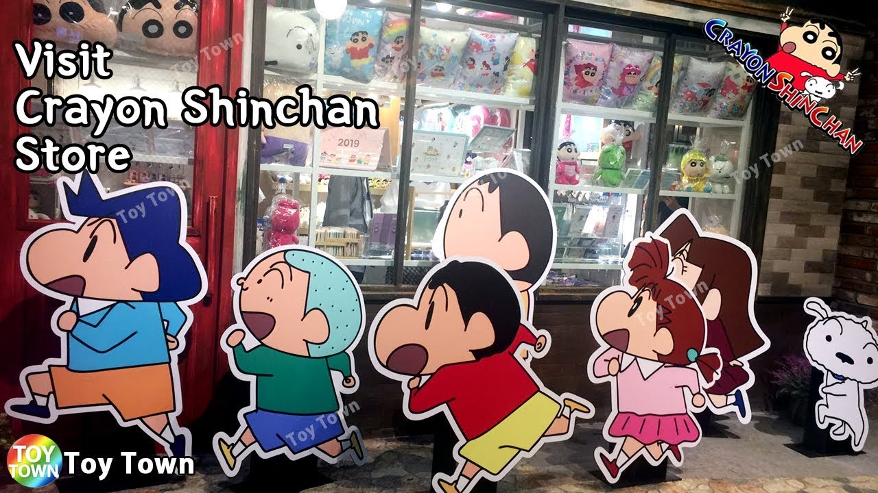 Crayon Shin-Chan Toy Shop Popup store open クレヨンしんちゃん Shinnosuke Nohara 짱구는못말려 팝업스토어 - YouTube