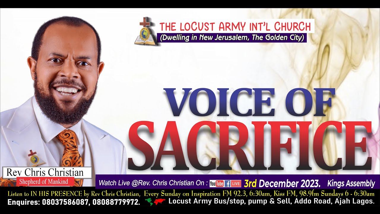 Rev Chris Christian - VOICE OF SACRIFICE / KINGS ASSEMBLY - YouTube