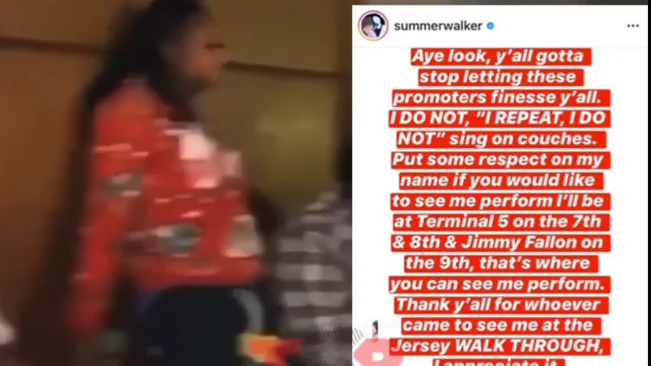 Summer Walker GETS Boo'd AGAIN, blames PROMOTER - YouTube