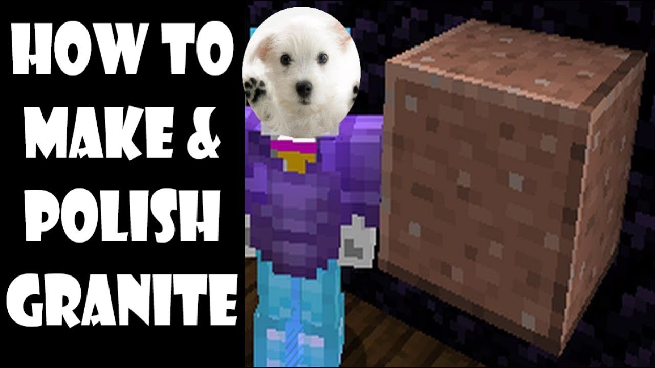 how to make granite in minecraft - YouTube