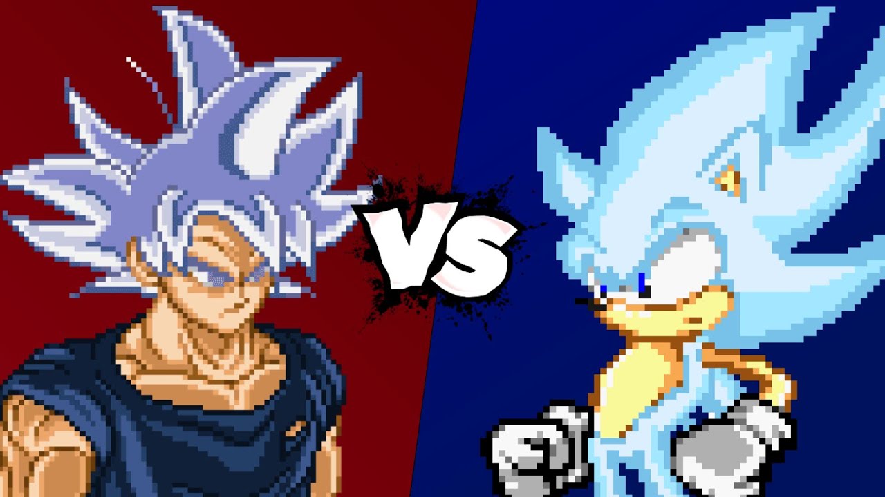 MUGEN Battle - Goku Ultra Instinct vs Hyper Sonic - YouTube
