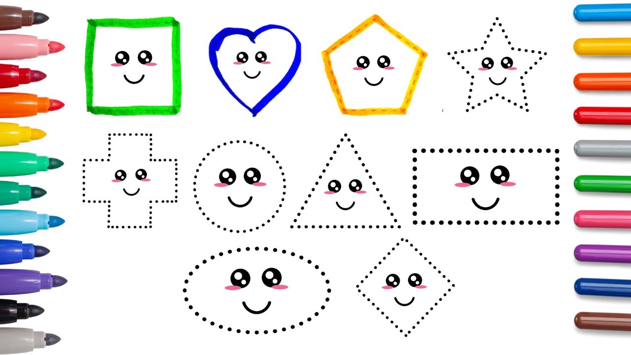 Fun And Eductional Shapes For Kids || Fun Shapes To Draw || Shapes ...