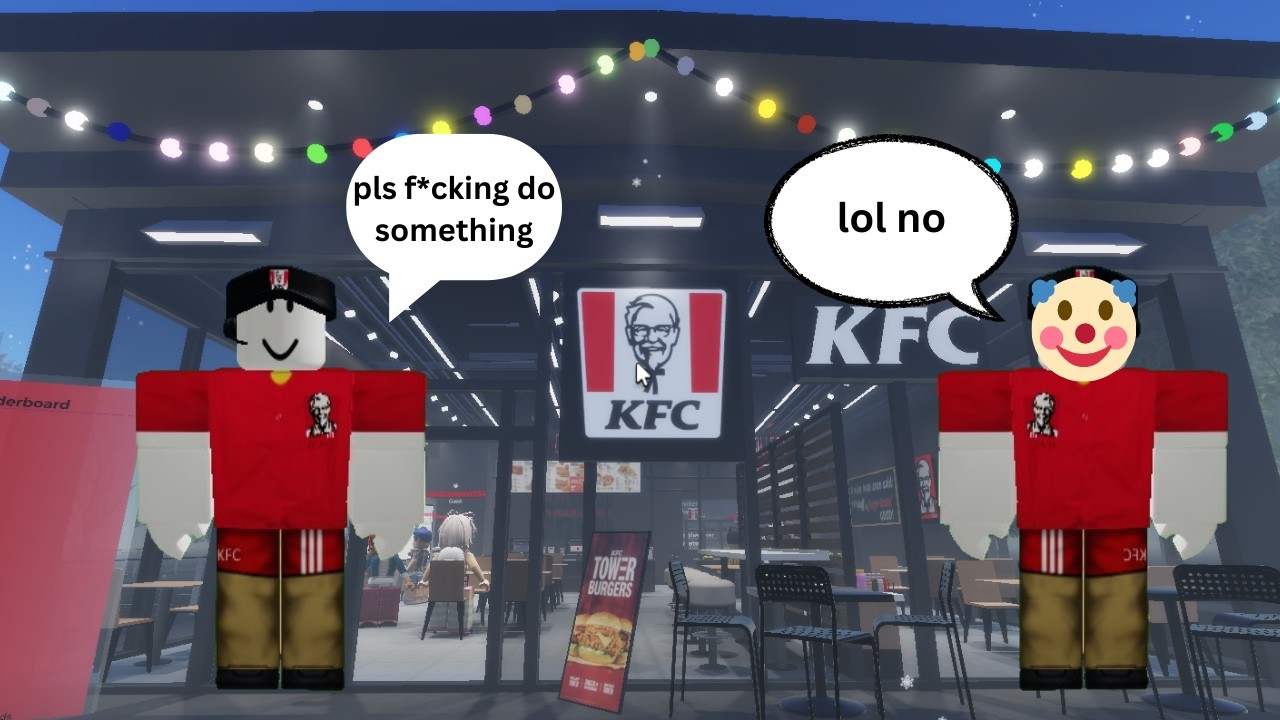 working at KFC in Roblox - YouTube