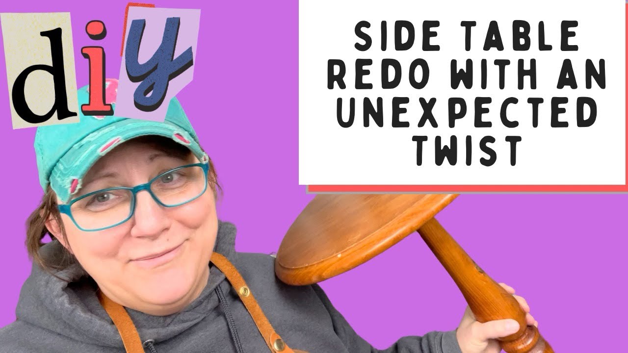 Side Table Redo with an Unexpected Twist - YouTube