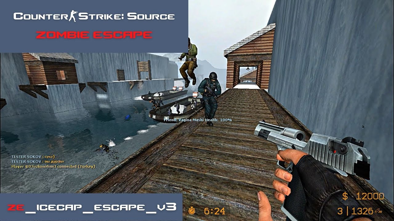 Counter-Strike: Source Zombie Escape | ze_icecap_escape_v3 - YouTube
