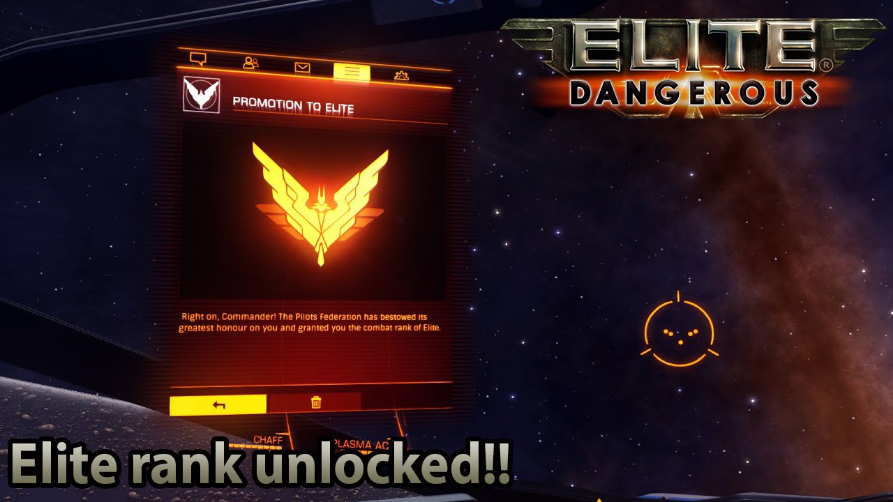 Elite: Dangerous - Elite combat rank unlocked! - YouTube