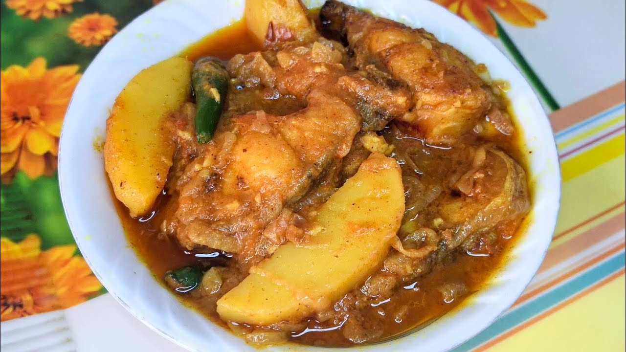 মশলাদার আড় মাছের কারি | Simple Cooking | aar macher jhol | aar macher ...