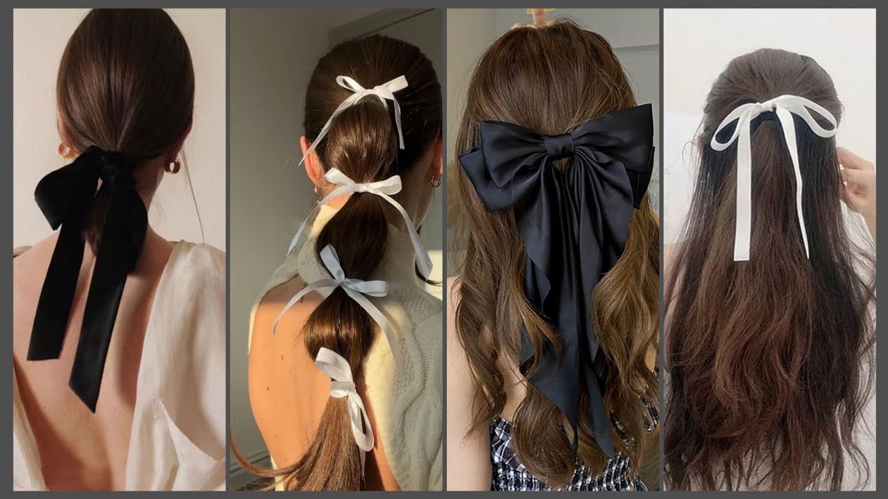 Gorgeous Ribbon Hairstyles for Long Hairs - YouTube