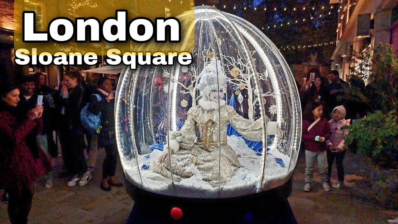 London Christmas Lights🎆 Chelsea Fireworks Display and Christmas Market ...