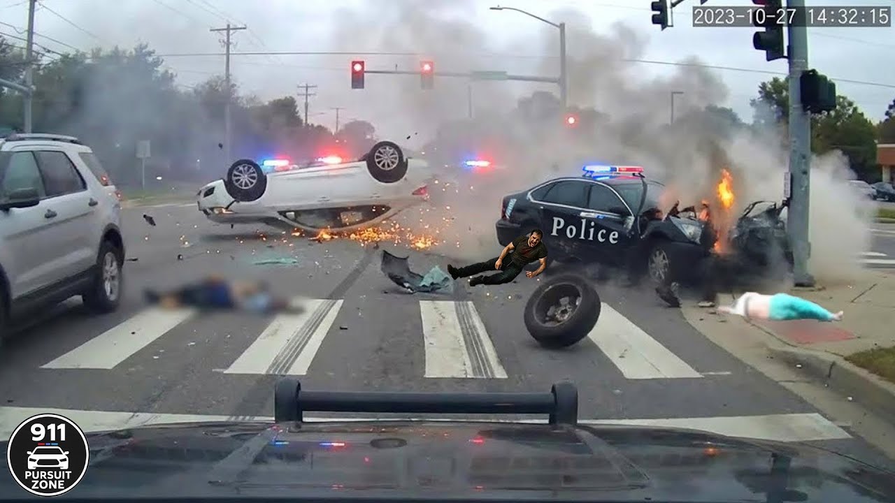Craziest Most Brutal Police Dashcam Moments: Wild PIT Maneuvers and ...