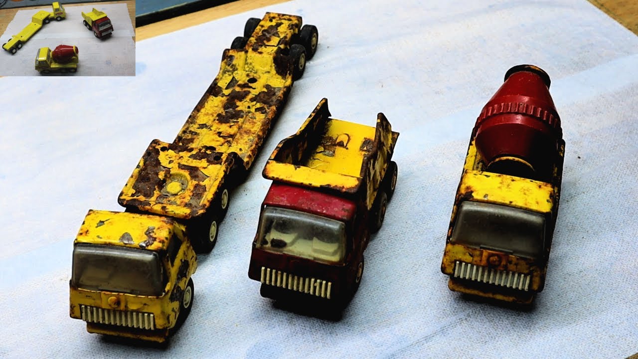 Tonka Mini Trucks Restoration - YouTube