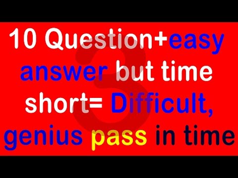 Real IQ Test Question and Answer-How Smart Your IQ? Intelligence Test (10 questions) part 3