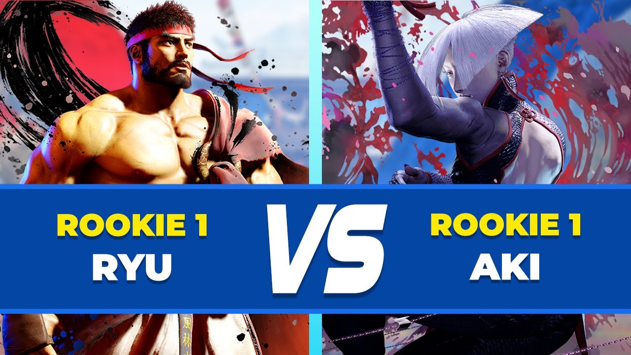 SF6 Rookie 1 Ryu vs Aki Street Fighter 6 Low Level Gameplay - YouTube