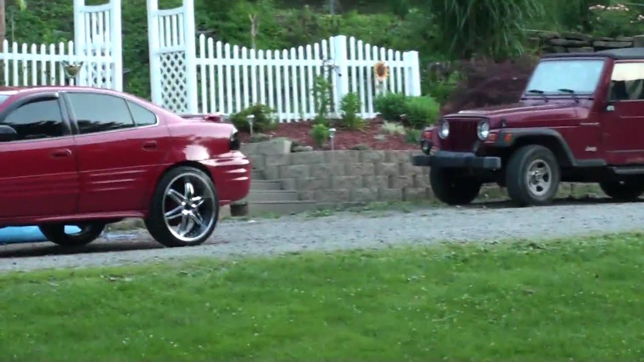 02 Grand am on 22's! - YouTube