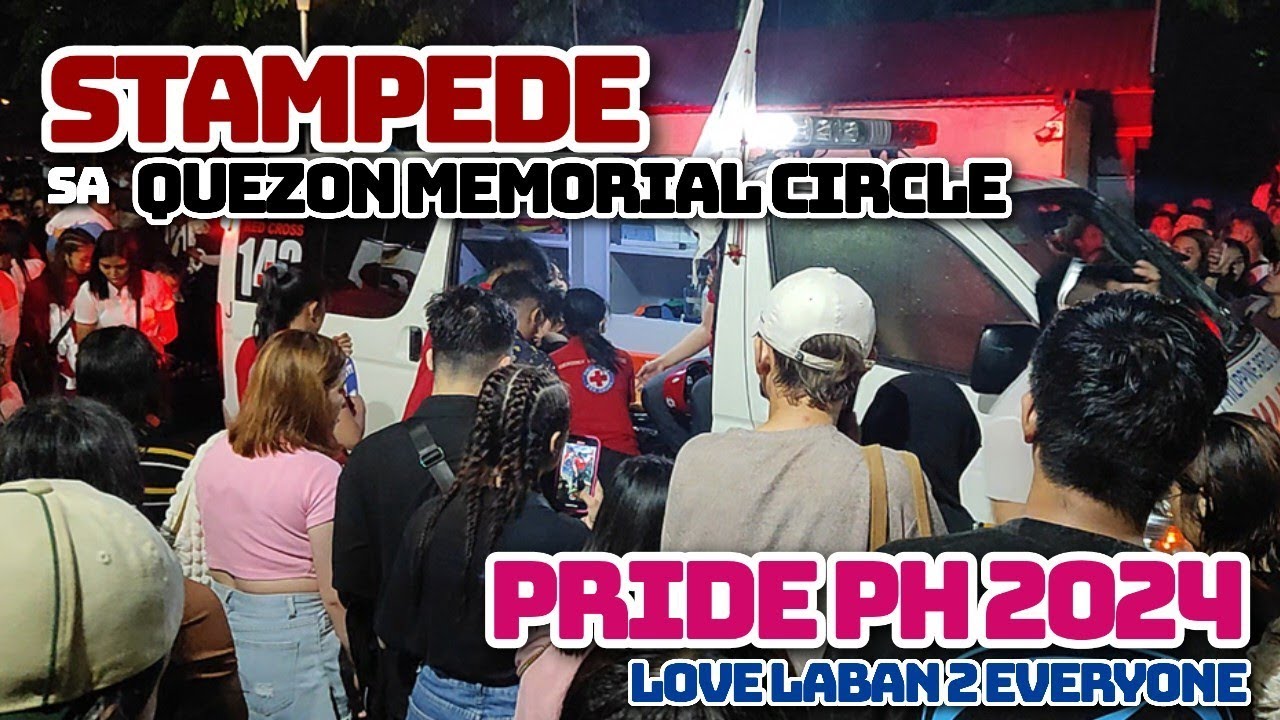 Stampede sa Quezon Memorial Circle Gate | Love Laban 2 Everyone Pride ...