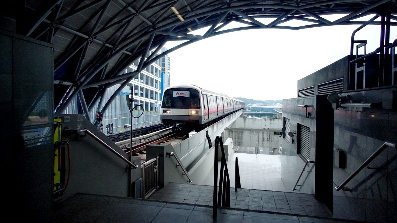 Singapore MRT ride from Gul Circle to Tuas Crescent train station - YouTube