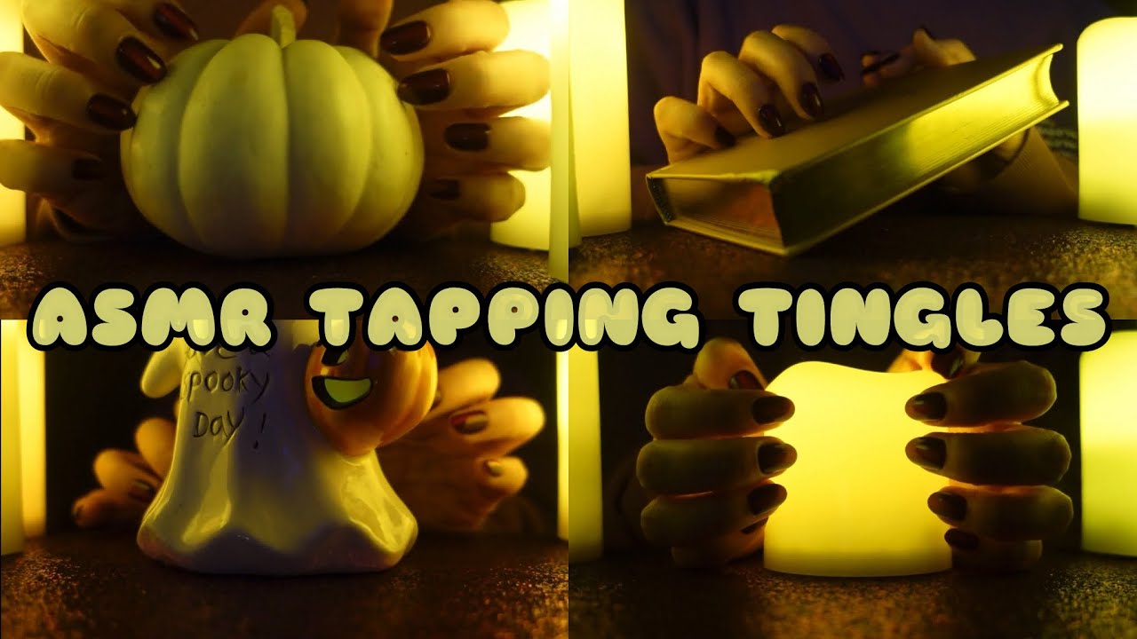 ASMR TAPPING & SCRATCHING SPOOKY DECOR AESTHETIC NO TALKING SATISFYING ...