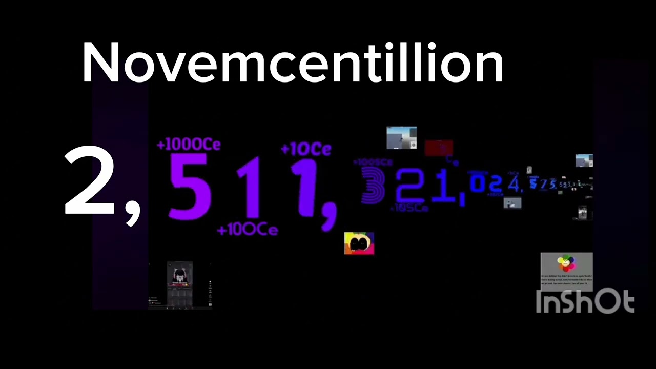 Numbers 1 to Decicentillion (110/200) Ducentillion with sound - YouTube