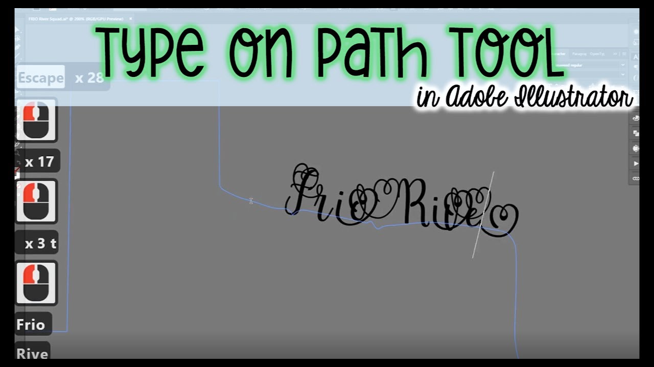 Adobe Illustrator: Type on Path Tool - YouTube