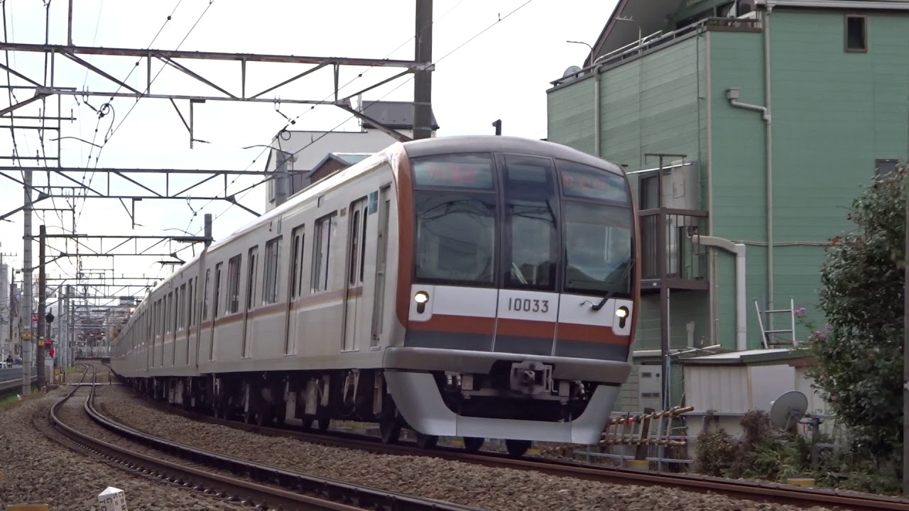 東京メトロ副都心線10000系10133F白楽カーブ通過 - YouTube