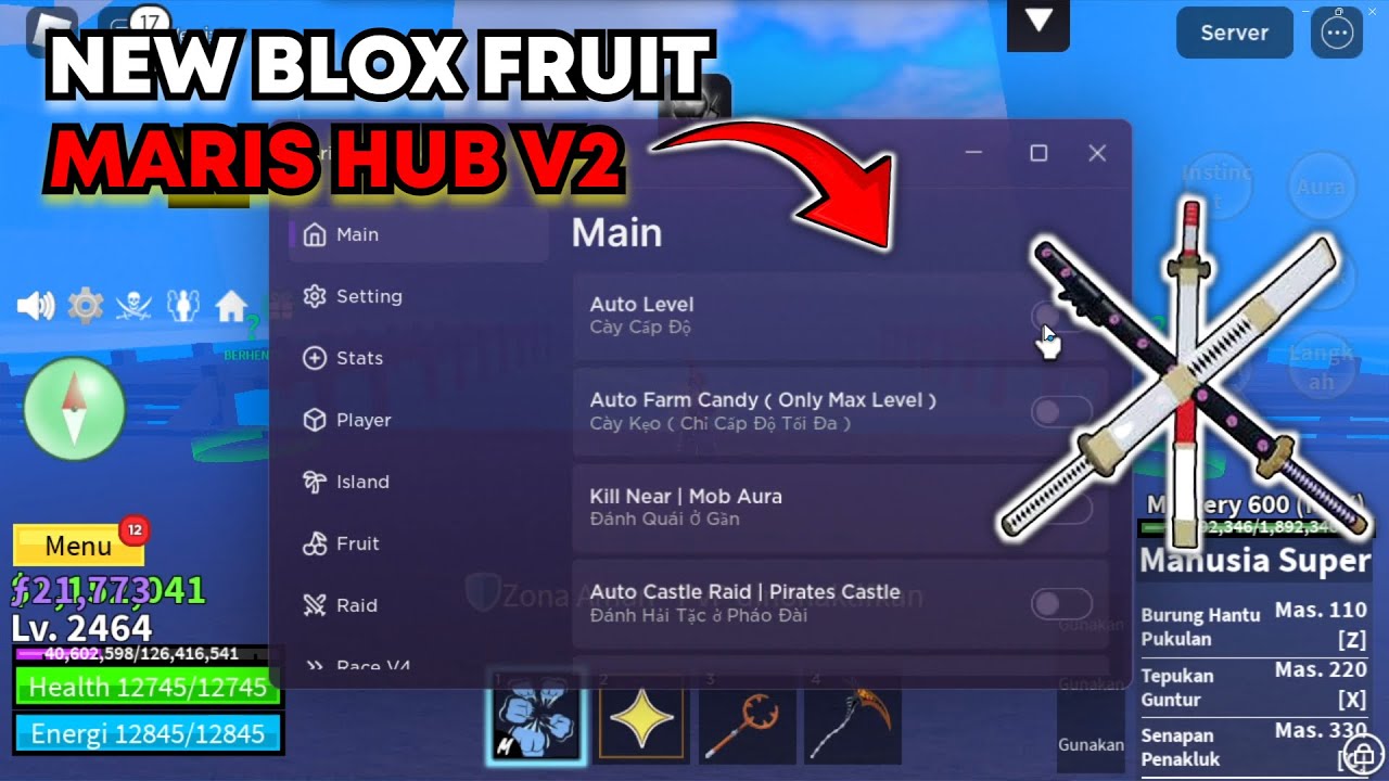 Blox Fruit Script Best Maris Hub V2 NO KEY | Mobile and PC - YouTube