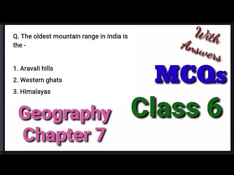 NCERT class 6 geography chapter 7 mcqs| class 6 sst mcq | Our Country ...
