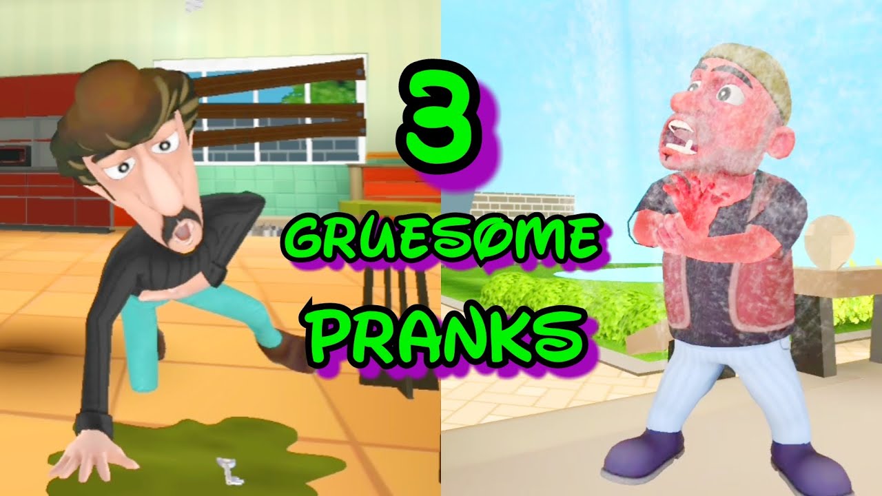 3 Gruesome Pranks For Felix And Lester | Scary Robber Home Clash - YouTube
