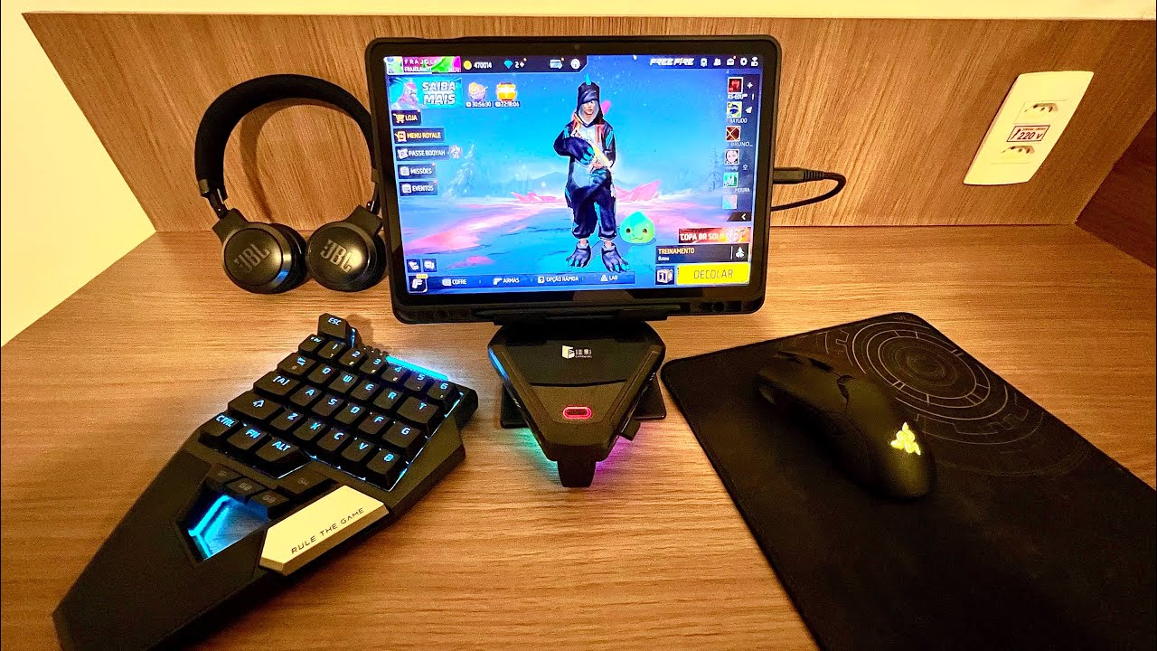 MONTEI MEU SETUP GAMER MOBILE DOS SONHOS ! Teclado e mouse no celular ...