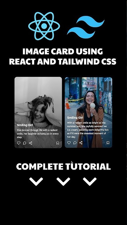Image Card Using ReactJS and Tailwind CSS | Better than Instagram #shorts - YouTube