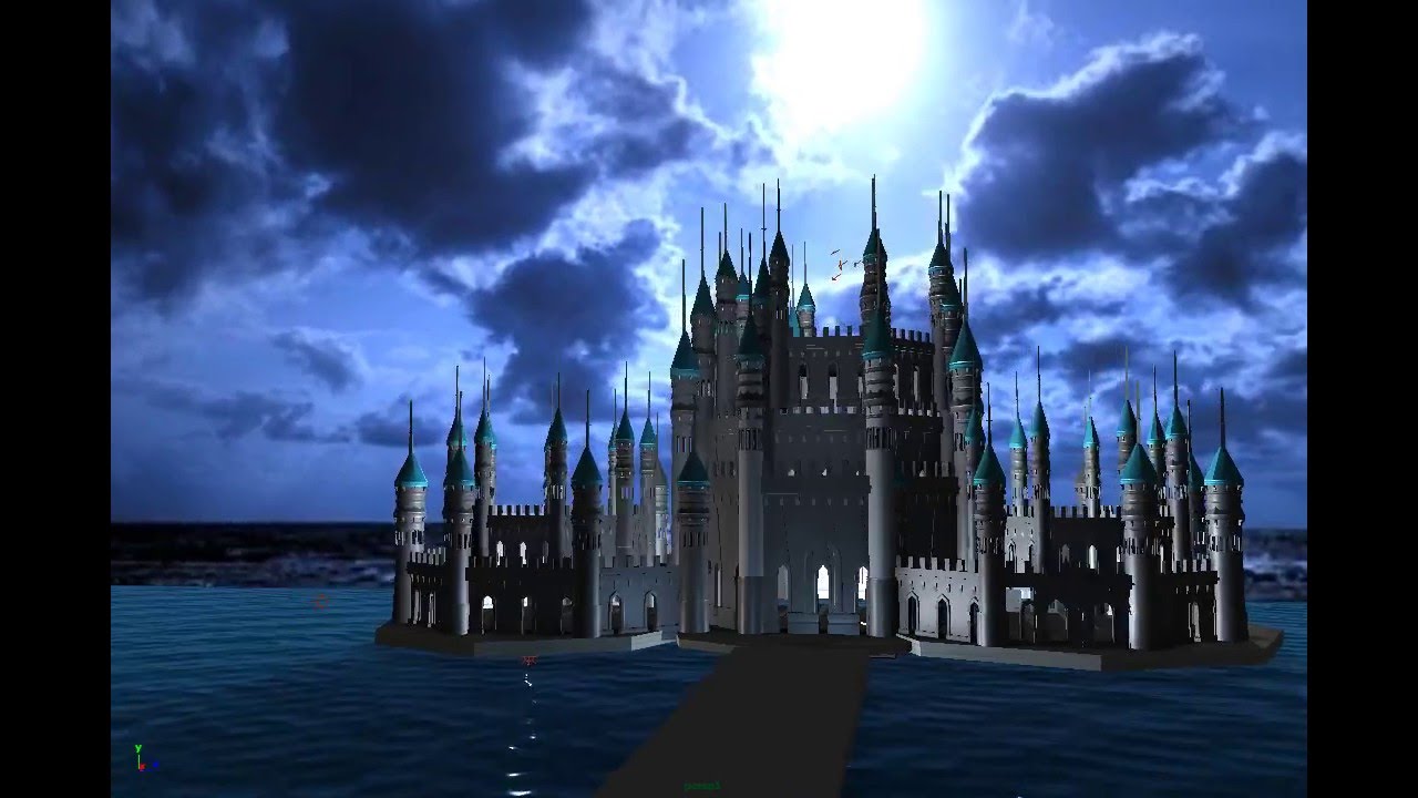 castle-3D Maya - YouTube