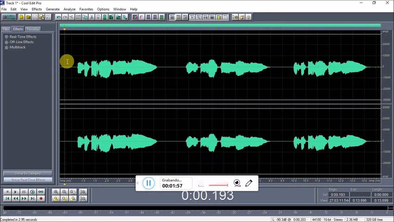Masterizar audio en Cool Edit Pro 2.1 FACIL Y SENCILLO | 2022🔥 Mood ...