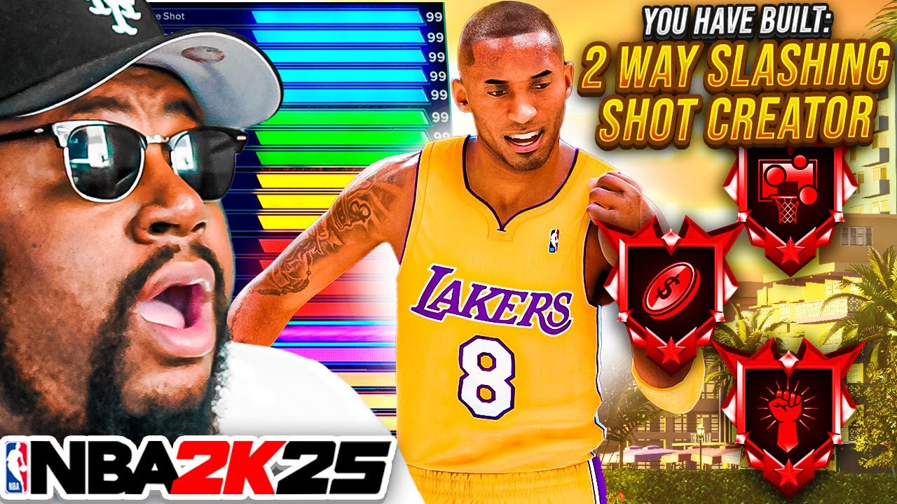 WARNING BEST 2 WAY SLASHING SHOT CREATOR BUILD IN NBA 2K25! 6'6 BEAST ...