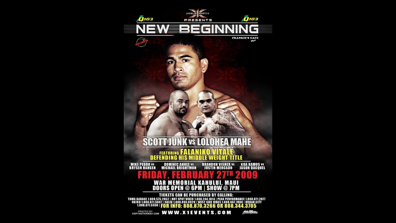 X1#22 New Beginning Maui The Full Fight : Hawaii MMA - YouTube