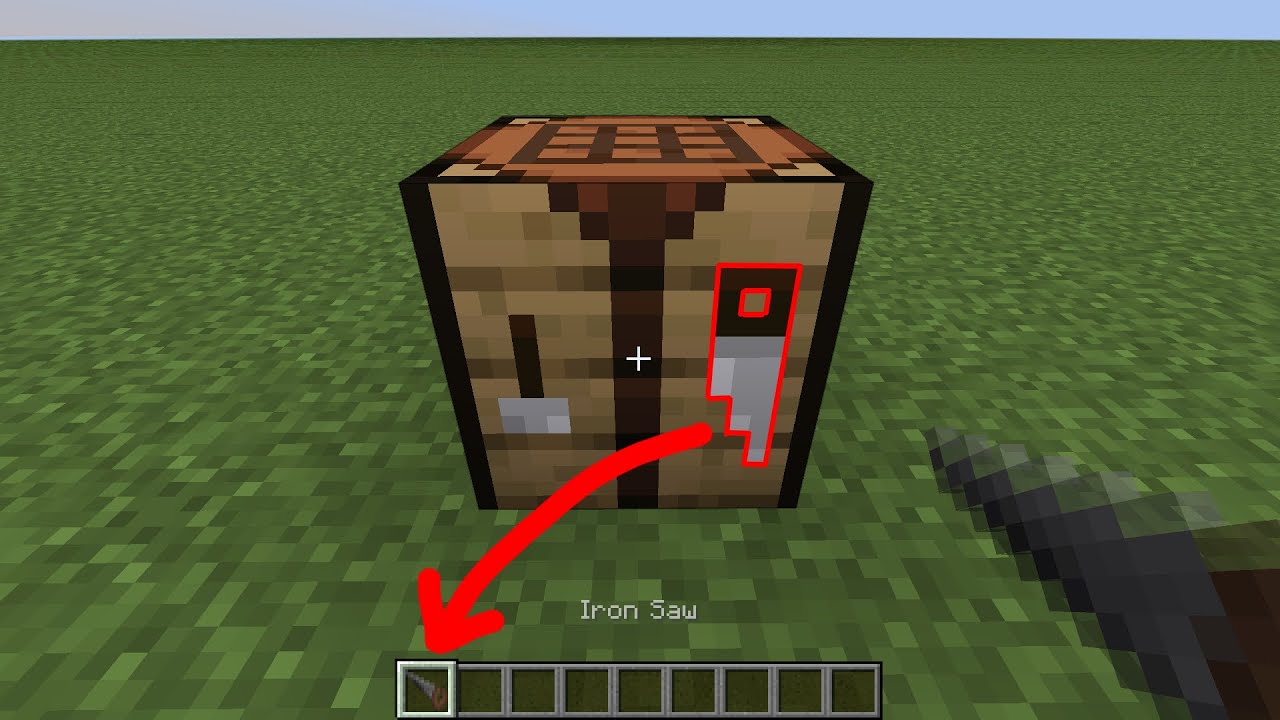 how to get a saw in minecraft - YouTube
