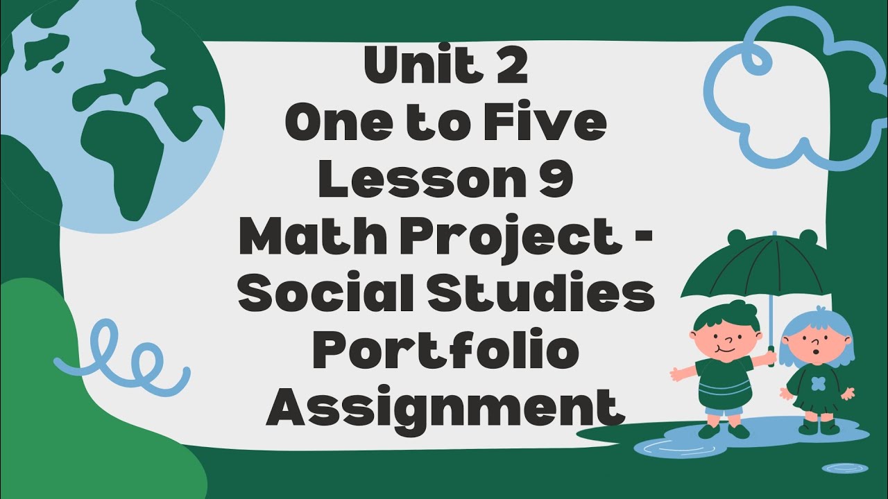 Kindergarten Math - Unit 2, Lesson 9: Math Project - Social Studies ...