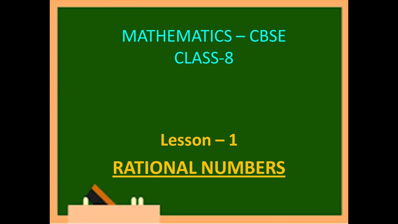 Rational Number Class 8 CBSE - YouTube
