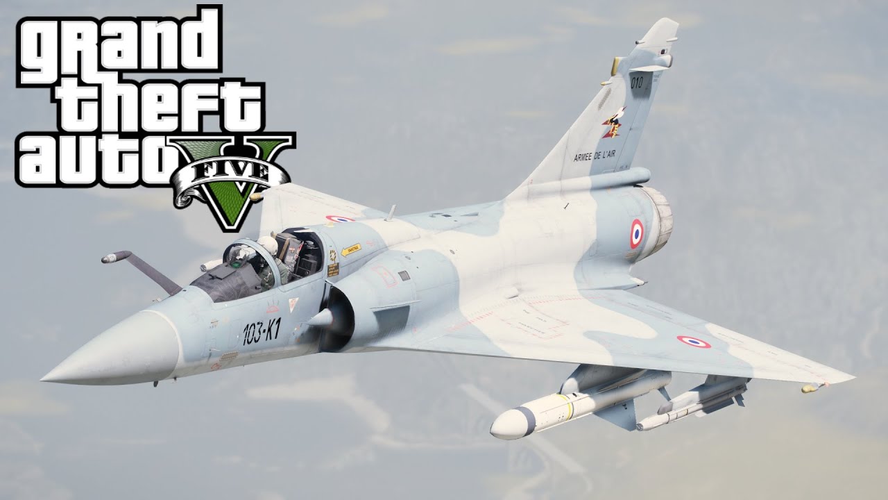 GTA V Dassault Mirage 2000-5 [MOD] - YouTube
