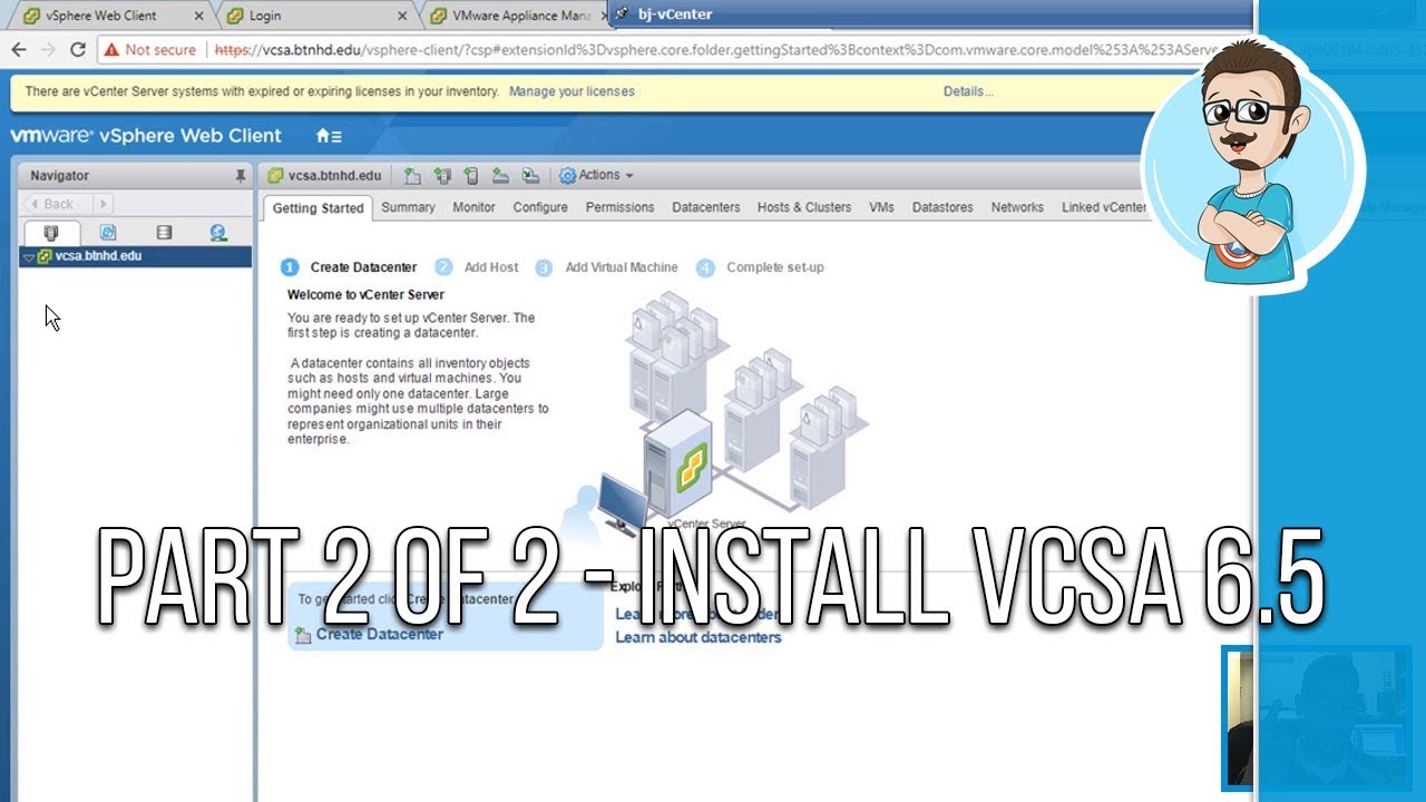 VMware | Install vCenter Server Appliance 6.5 (vCSA) | Part 2 of 2 ...