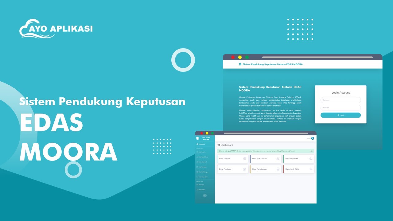 Source Code Aplikasi Sistem Pendukung Keputusan (SPK) Perbandingan Metode EDAS Dan MOORA - YouTube