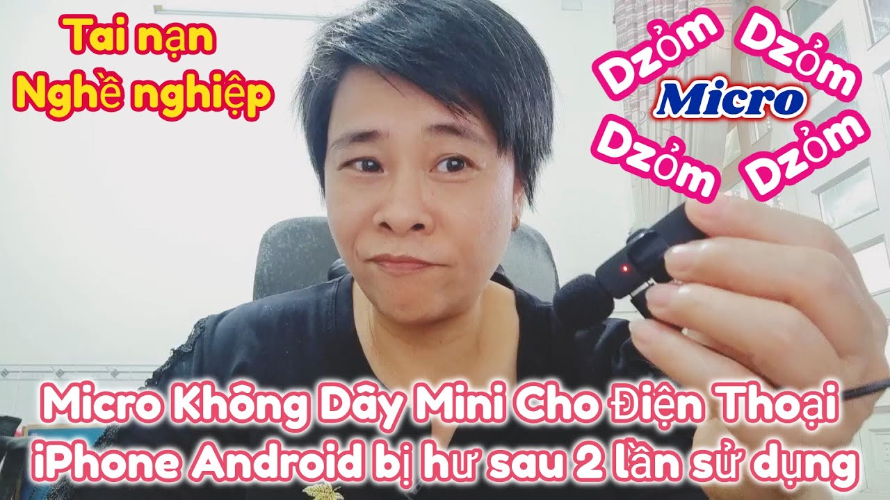 TAI NẠN NGHỀ NGHIỆP vì Micro Không Dây Mini Cho Điện Thoại iPhone ...