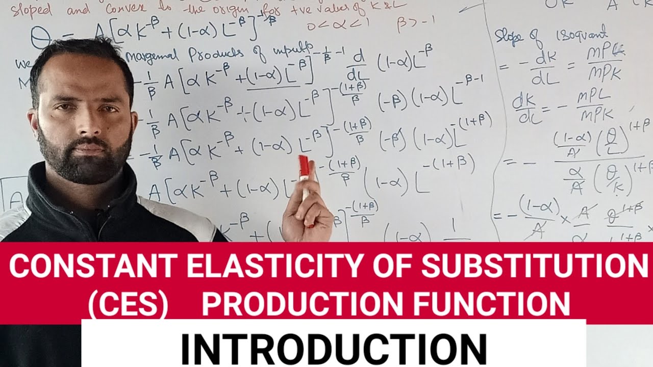 CES Production function INTRODUCTION #CES - YouTube