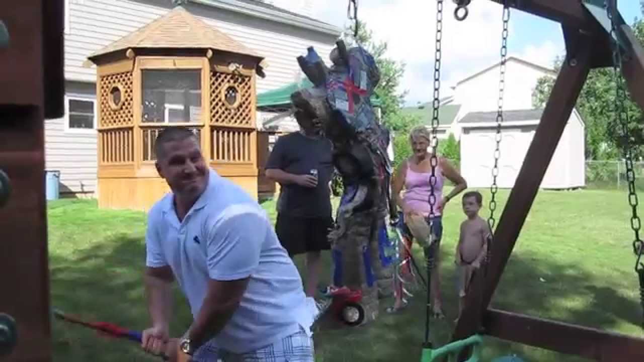 transformers pinata party destruction - YouTube