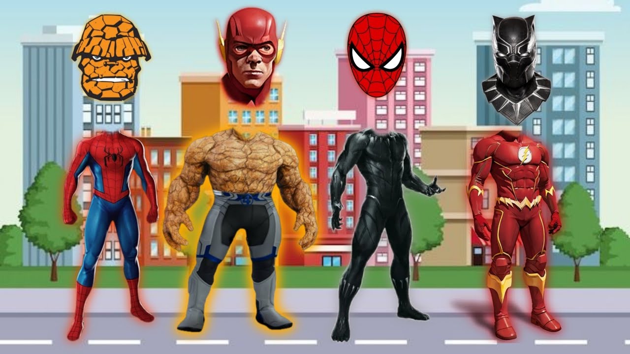 Mix-Up Superheroes: Can You Match the Heads to the Right Bodies ...