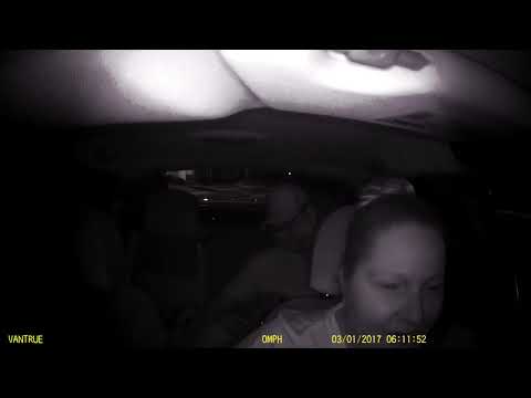 Crazy Drunk Woman in a uber car all over her man kissing in the backseat