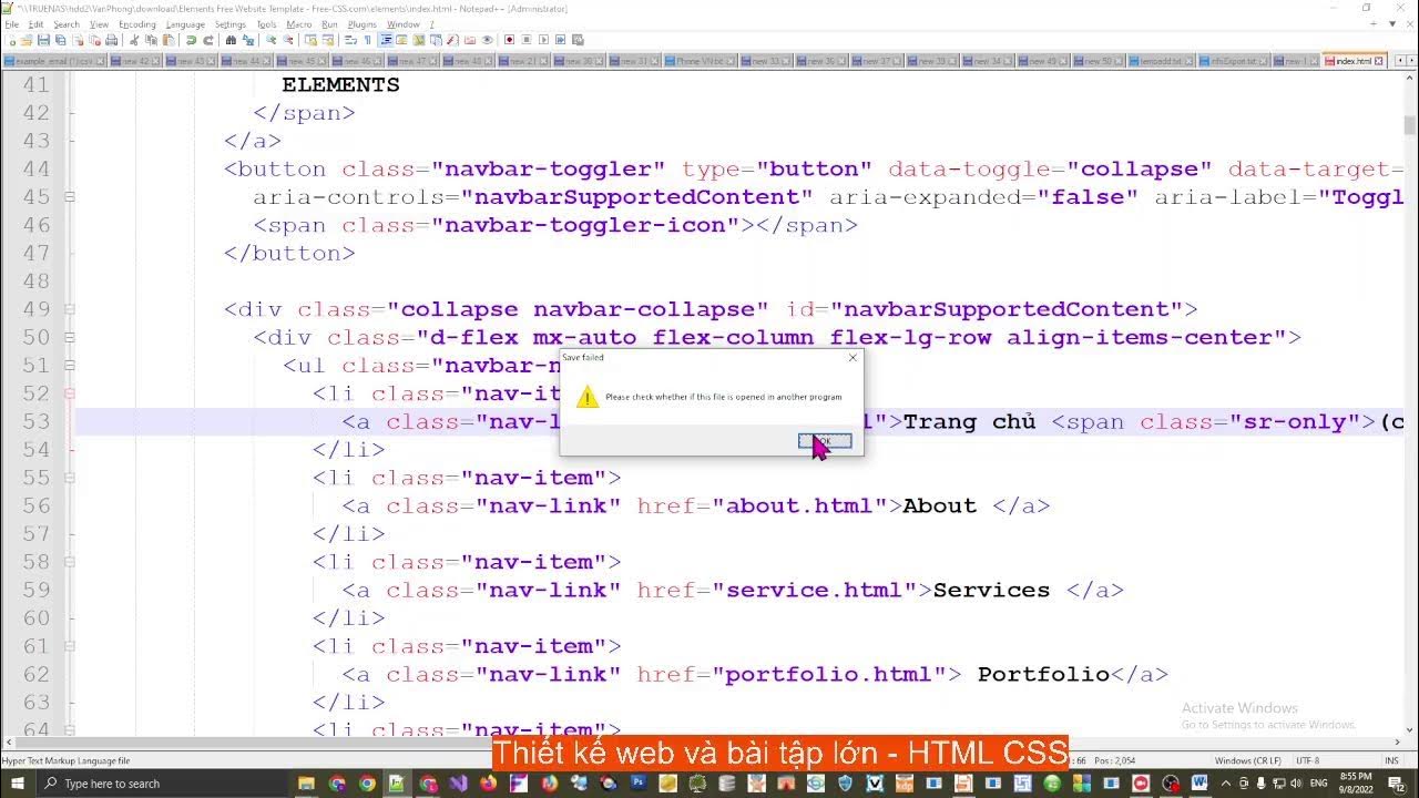 Thiết kế web và bài tập lớn - HTML CSS - YouTube